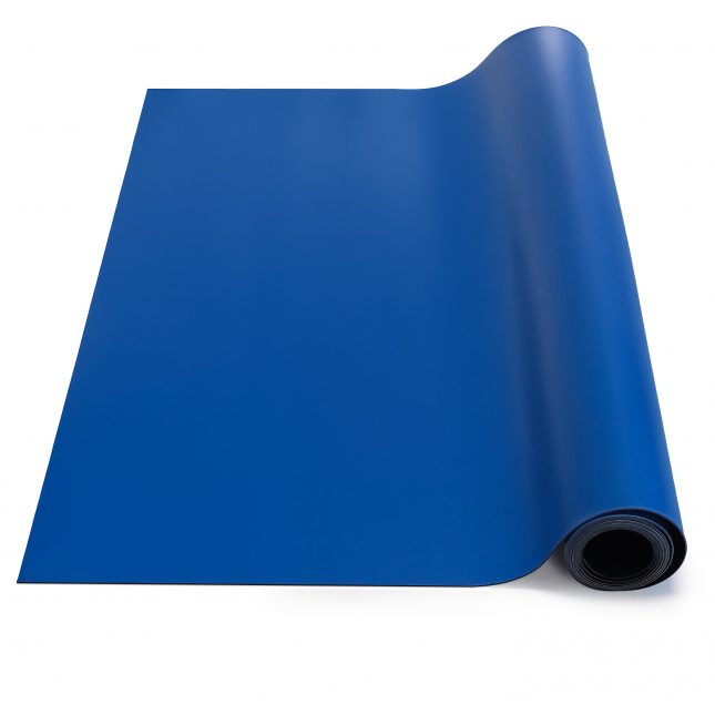 3 x 50 Ft. ESD General Purpose Mat Roll, Blue Color, Made in USA - Bertech